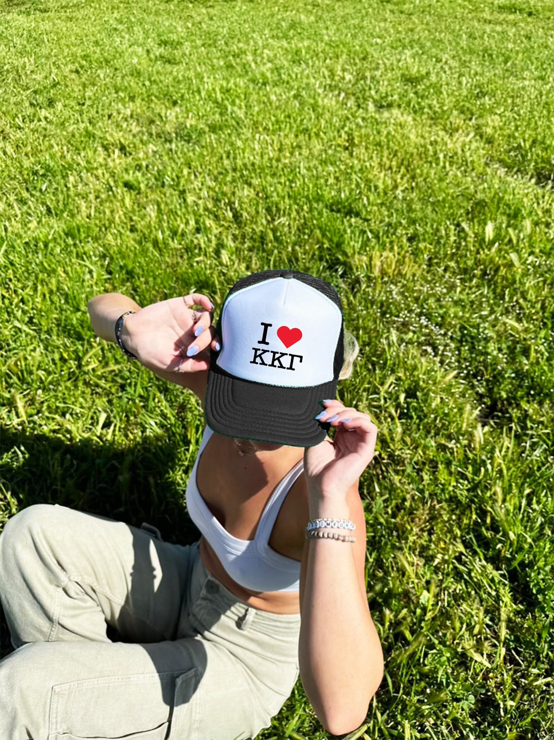 Kappa Kappa Gamma I Heart Ny-inspired Trucker Hat | Retro Kappa Greek ...