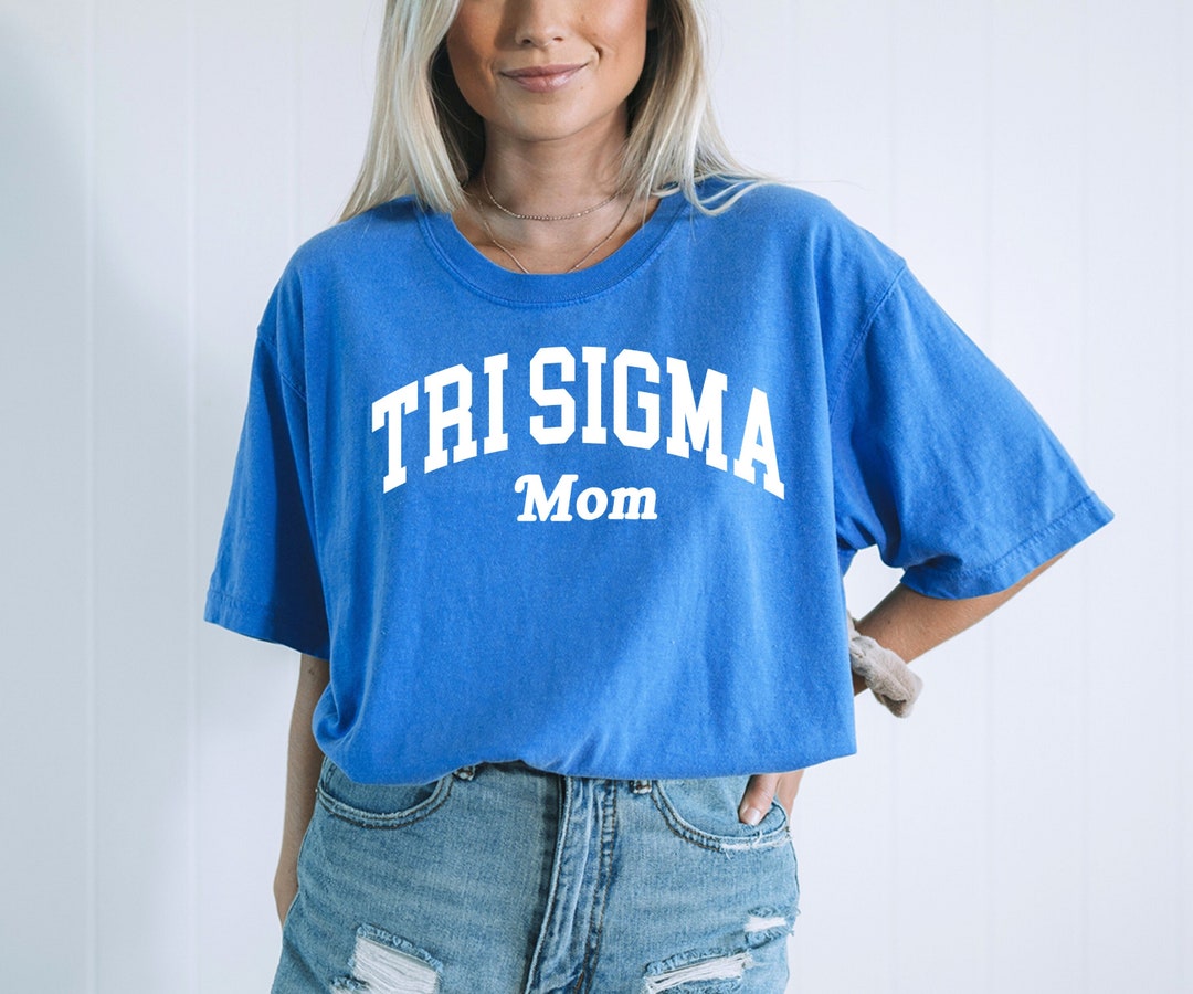 Sigma Sigma Sigma Mom Varsity College Sorority Comfy T-shirt | Tri ...