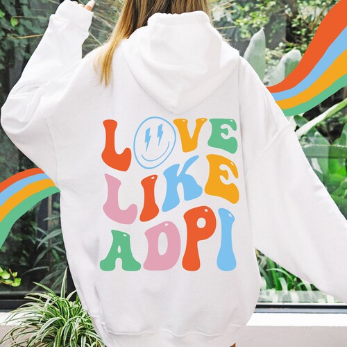 Adpi Boarding Pass Sorority Sweatshirt Hoodie Alpha Delta Pi - Etsy
