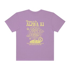 Alpha Xi Delta Happy to Be T-shirt | Alpha Xi Trendy Sorority Comfy T ...