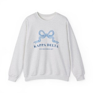 Kappa Delta Ribbon Sorority Crewneck | Kay Dee Trendy Sweatshirt Big ...