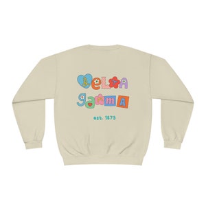 Delta Gamma Fun Doodle Scrapbook Crewneck | Dee Gee Trendy College ...