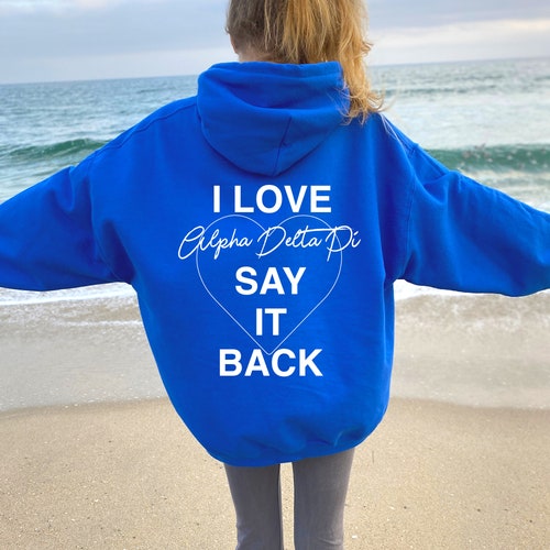 Alpha Delta Pi Smiley Sorority Sweatshirt Trendy Adpi Custom Etsy