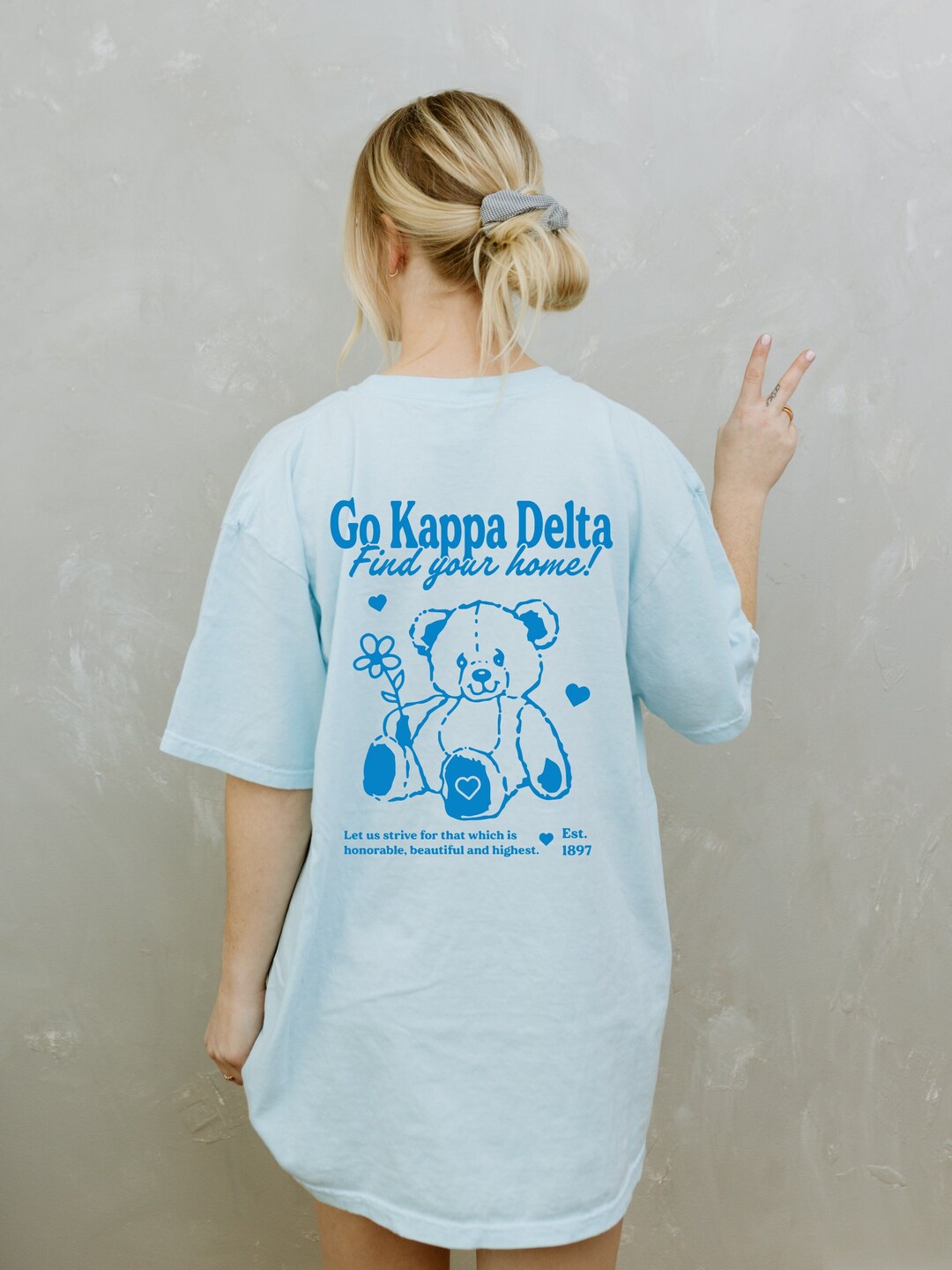 Kappa Delta Teddy Bear College Sorority Tshirt | Kay Dee Find Your Home ...
