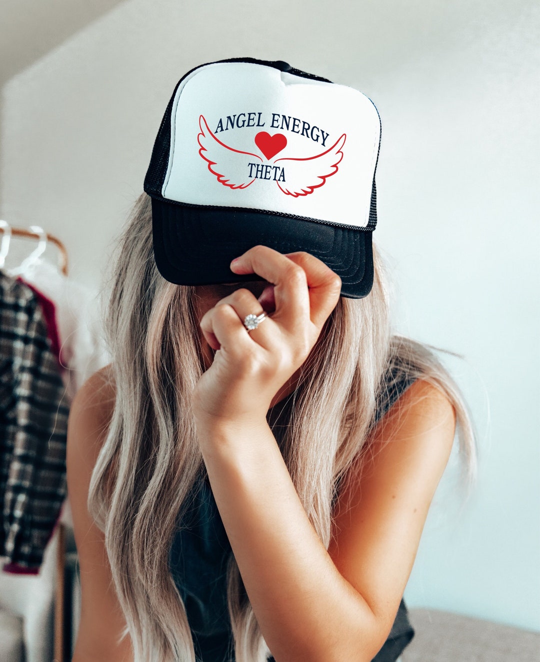 Kappa Alpha Theta Angel Energy Trendy Trucker Hat | Theta Trendy ...