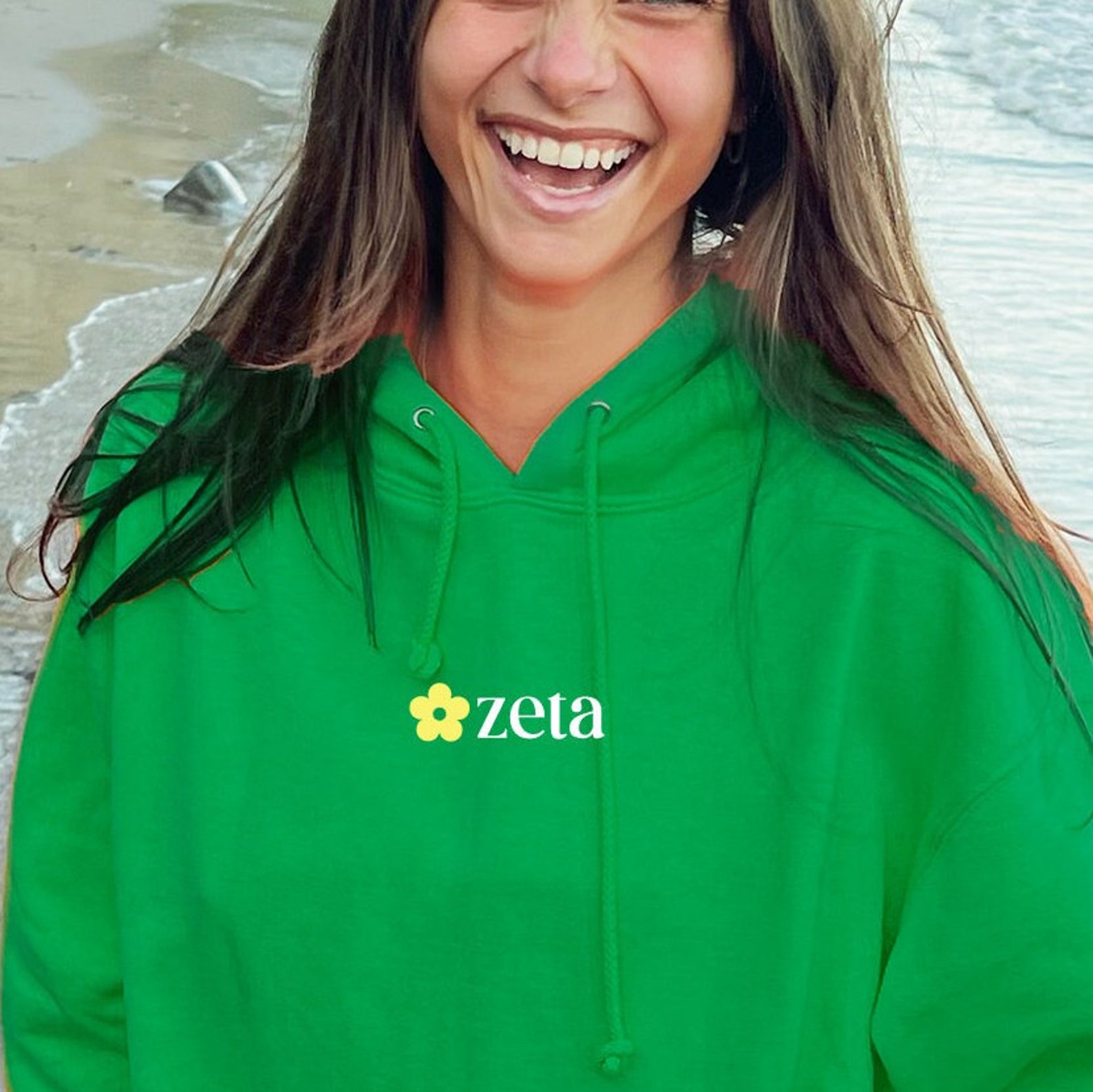 Zeta Tau Alpha Sweatshirt Zeta Custom Sorority Flower Hoodie - Etsy