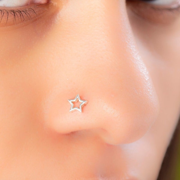 Star Nose Stud - Etsy