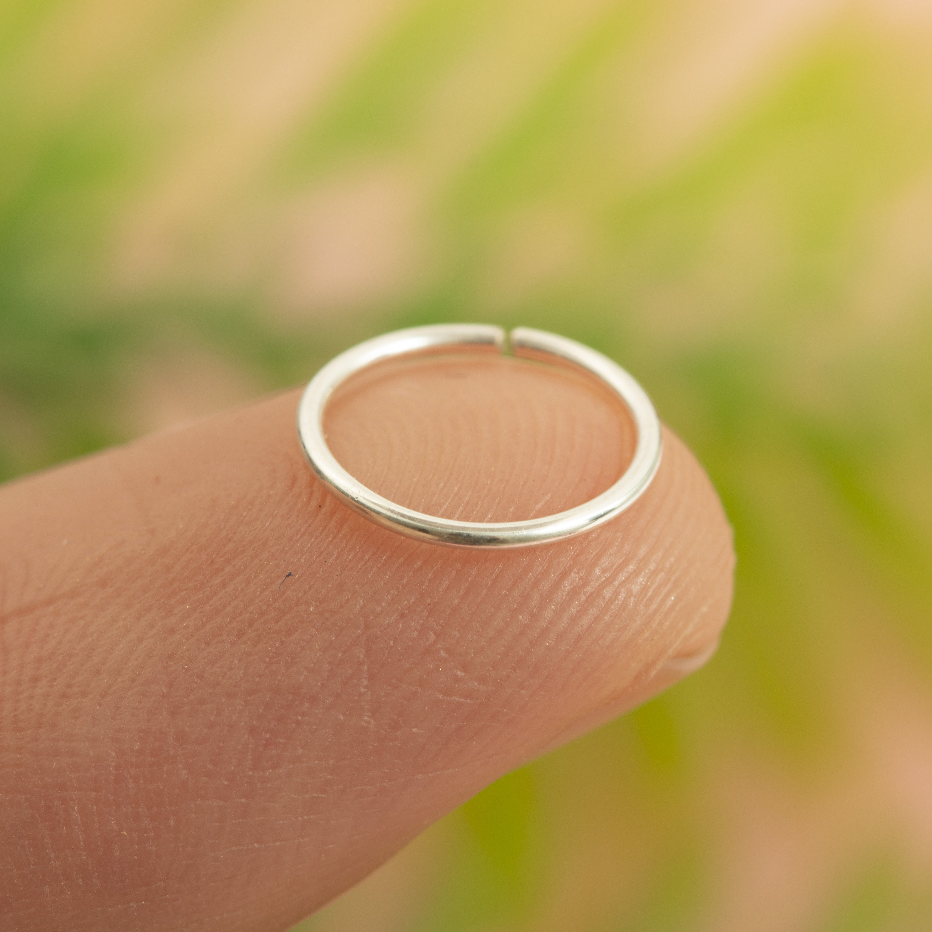 Plain Belly Button Hoop Ring 20 Gauge Simple Belly Button Jewelry 925 ...