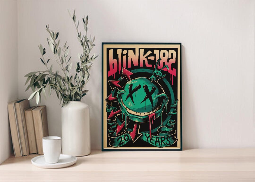 Blink 182 Retro Band Poster Quality Wall Art American Rock Decor ...