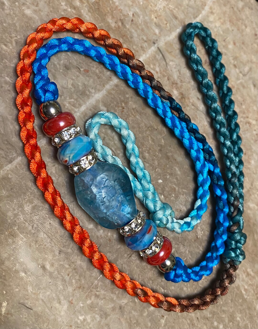 Ombre Southwest Turquoise, Russet Braided Loop Lead for Dog Show - Etsy