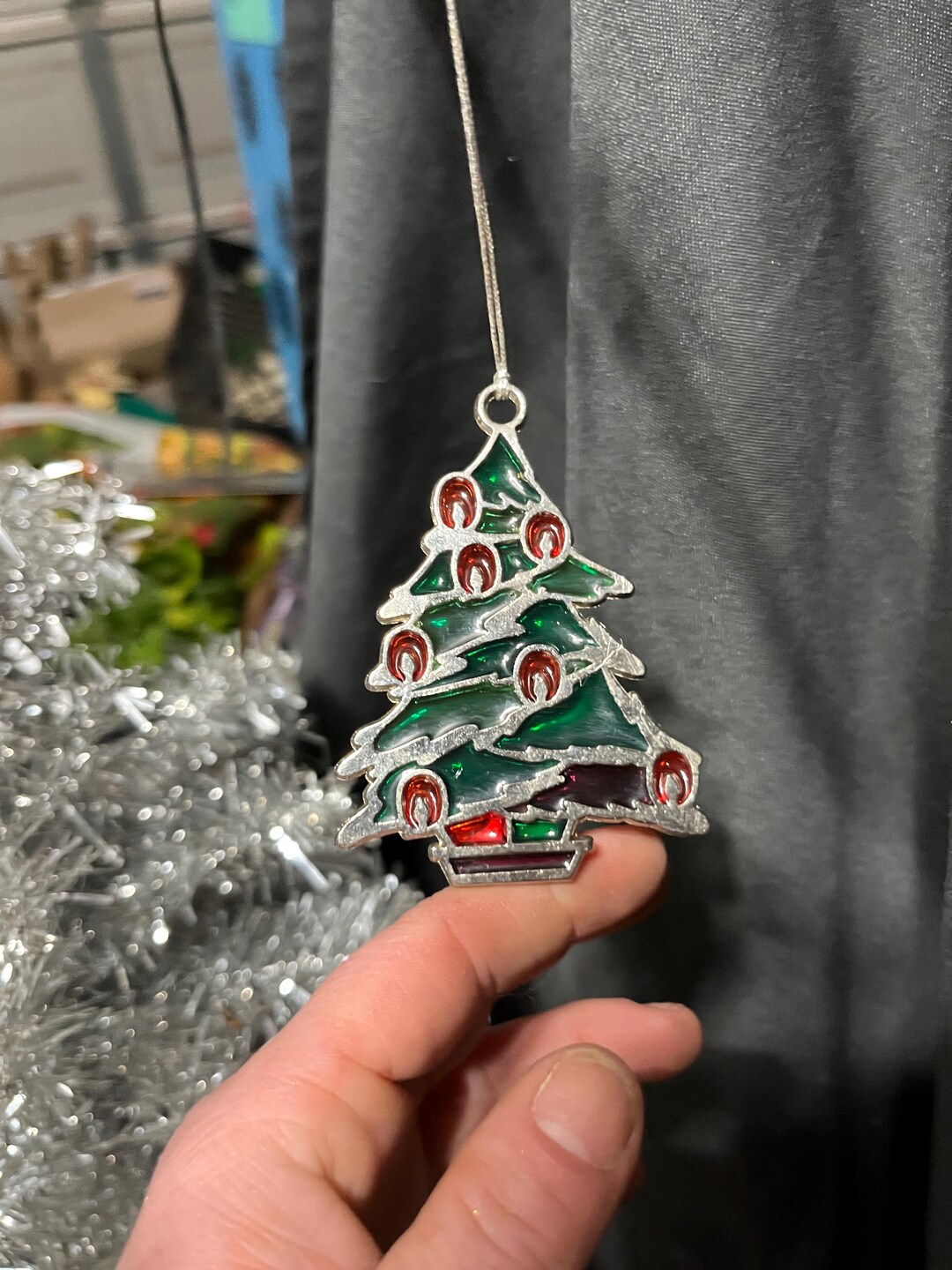 Vintage 1990s Russ Brand Classic Christmas Tree Design-stained Glass ...