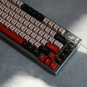 173pcs Cute White Black & Orange Keycaps Set for Mechanical Keyboard ...