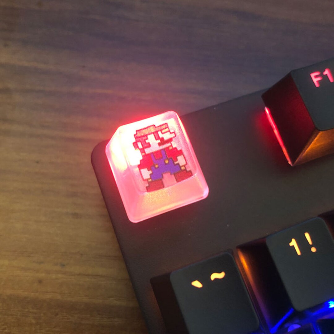 ESC OEM Super Mario Gaming Transparent Keycap, Mechanical Keyboard ...