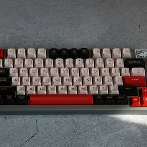 173pcs Cute White Black & Orange Keycaps Set for Mechanical Keyboard ...