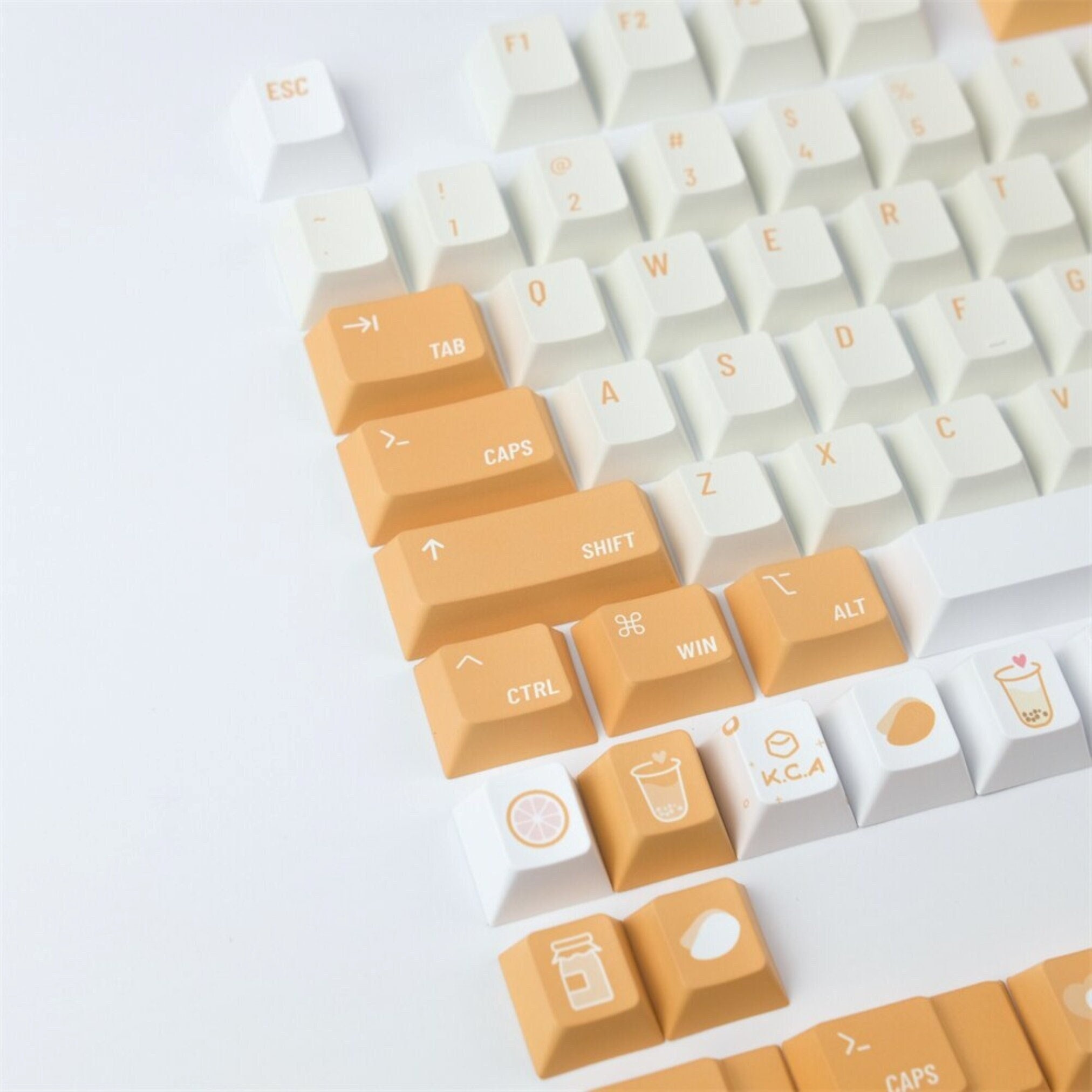 Yellow Pbt Keycaps - Etsy