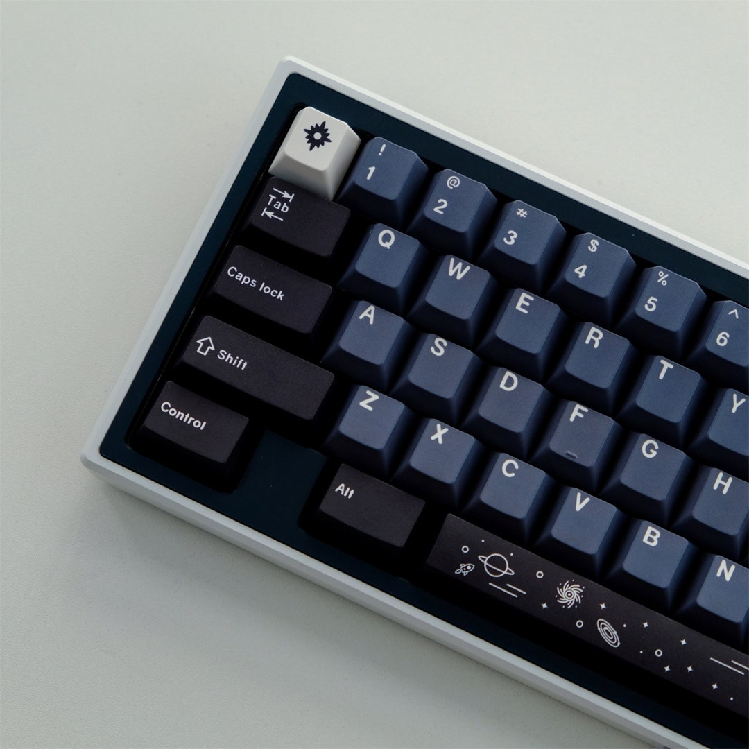 Cool Space Mechanical Keyboard Keycaps Set Galaxy Keycaps - Etsy