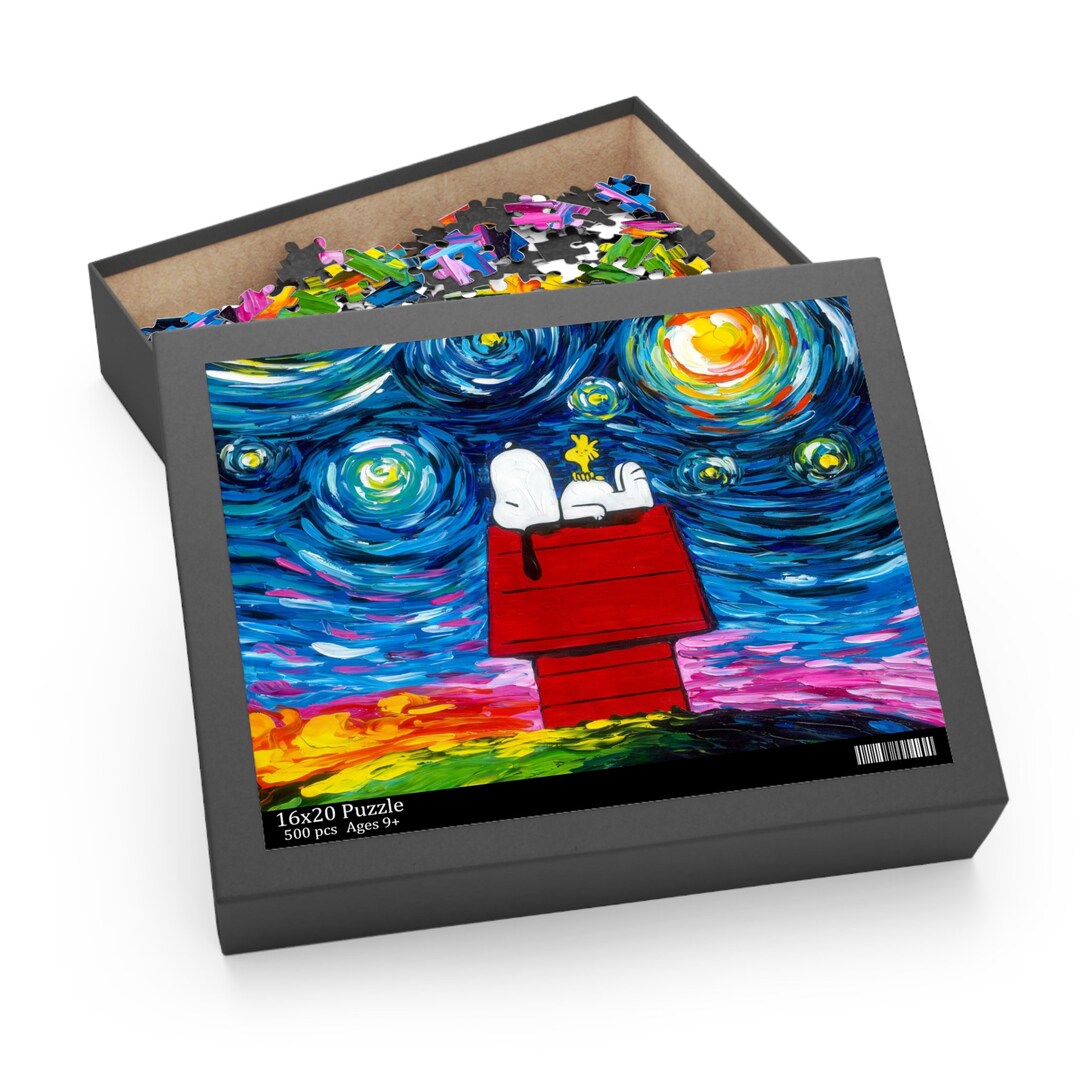 Snoopy Van Gogh Starry Night Puzzle 120, 252, 500 Pieces - Etsy