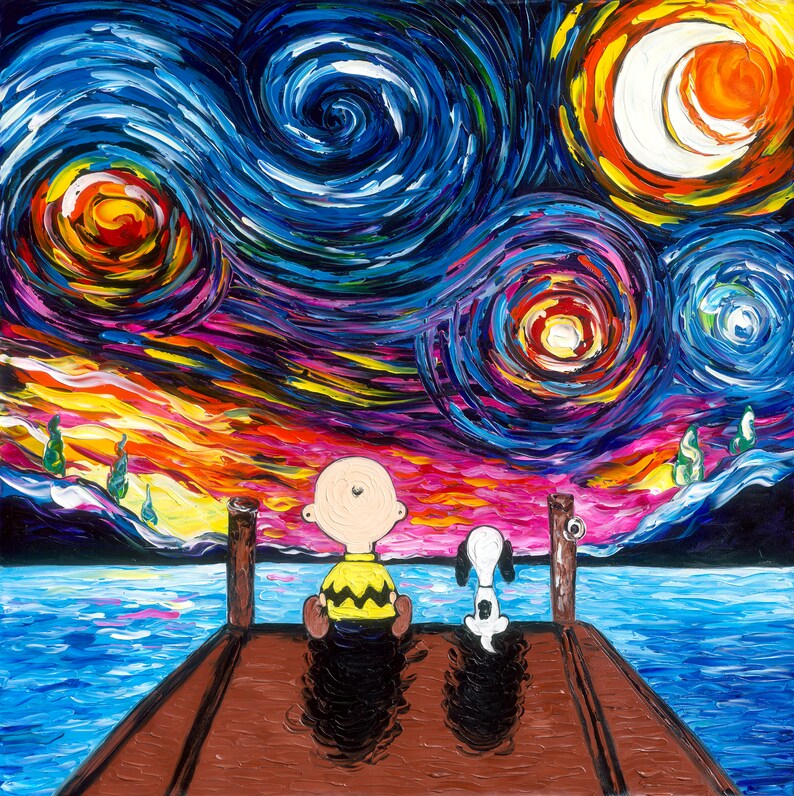 Vincent Van Gogh - Snoopy --- NEW NOW --- Professional Art Print ...