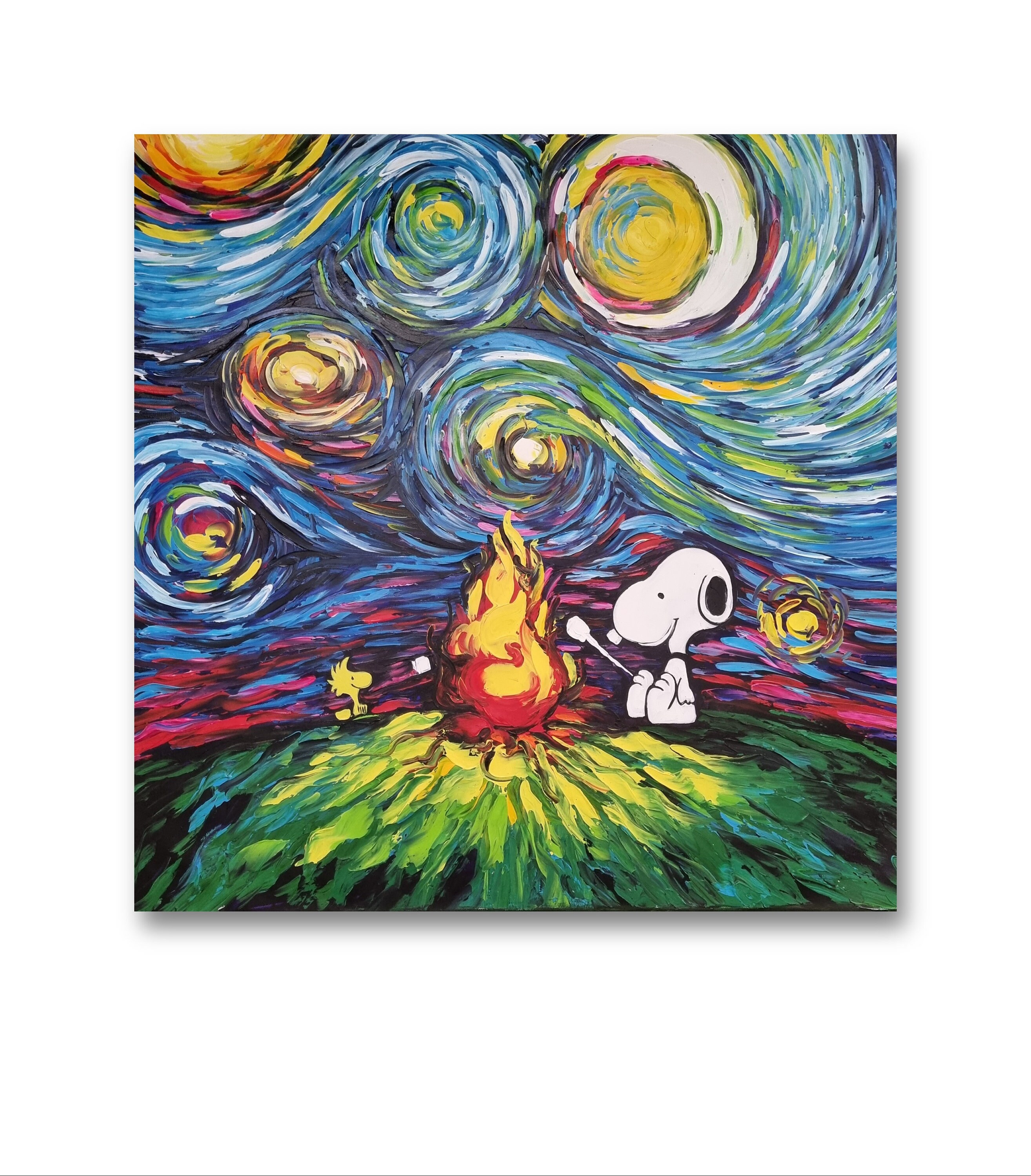 Snoopy Vincent van Gogh JETZT NEU Professioneller Kunstdruck ...