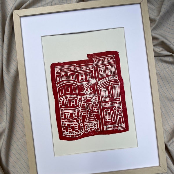 Linoleum Print - Etsy