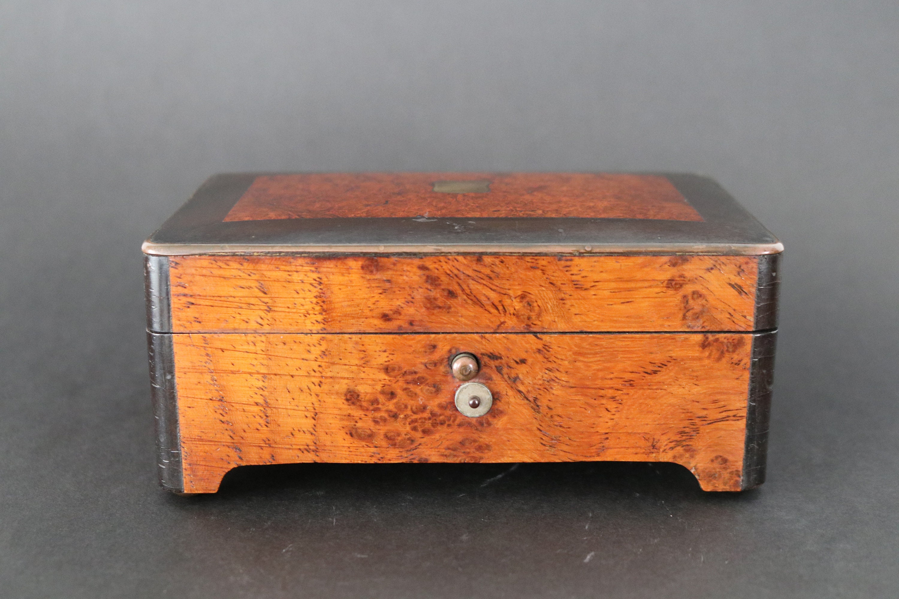 Antique Music Box Made at the Beginning of the 19th Century With Root ...