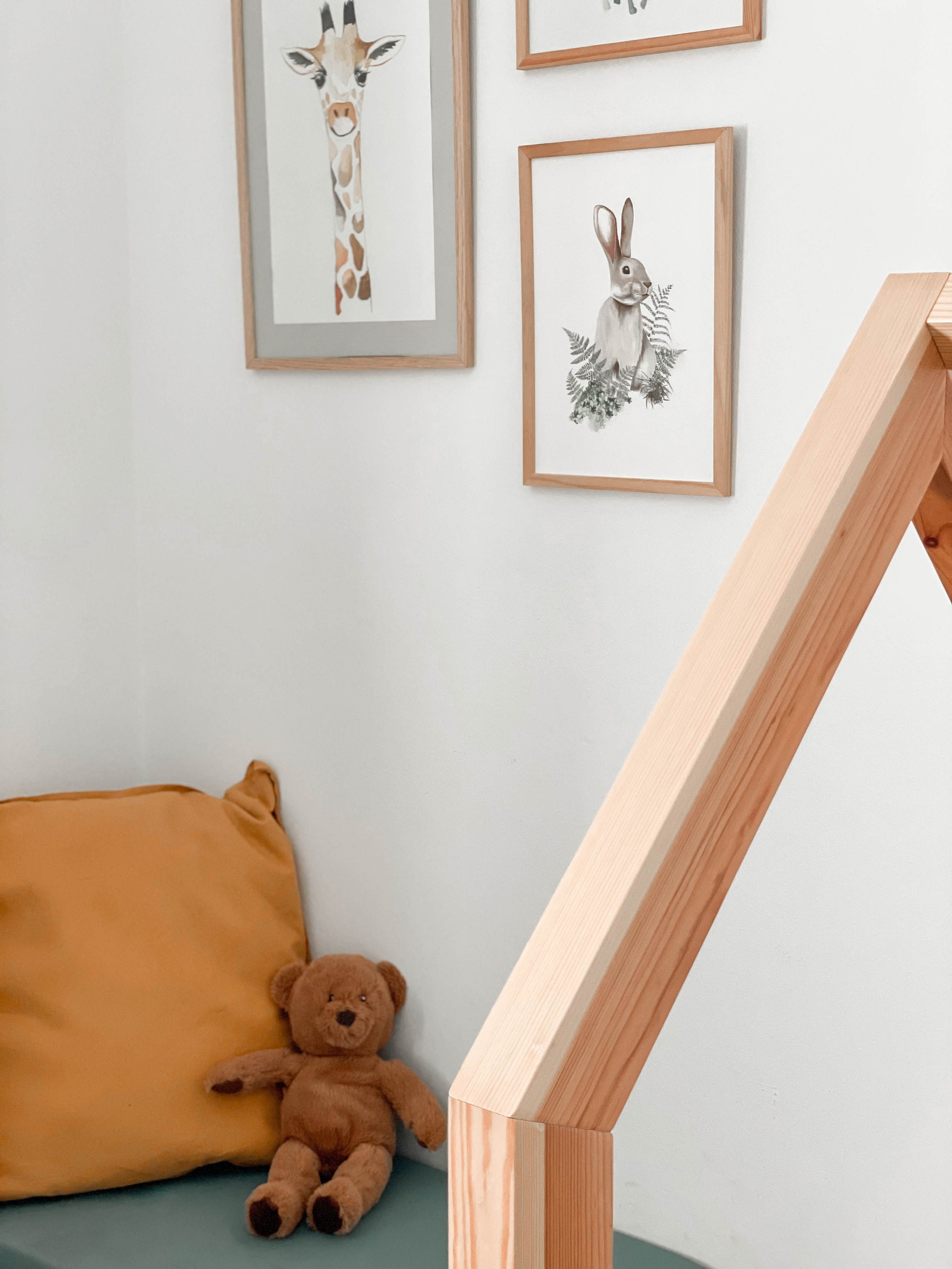 Poster Bunny A4 Forest Animals Kids Posters Nursery Art Print Art Print ...