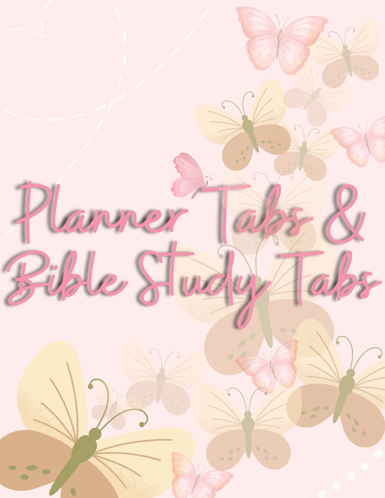 Digital Planner Tabs, Printable Bible Study Dividers, Printable ...