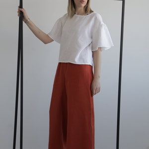 High Waist Culottes Sewing Pattern, Sizes L, XL and 2XL, Wide Leg Pants ...