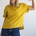 Boxy Top Sewing Pattern, Golda T-shirt With Side Slits Instant PDF ...