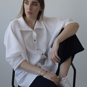 Oversized Women Shirt Sewing Pattern, Instant PDF Download - Sizes XS ...