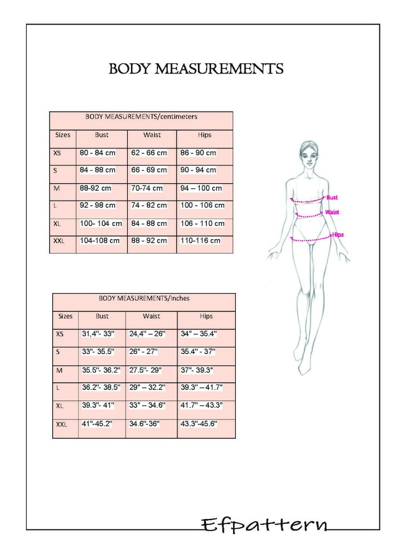 Wrap Top Sewing Pattern Instant PDF Download - Sizes L, XL and 2XL ...
