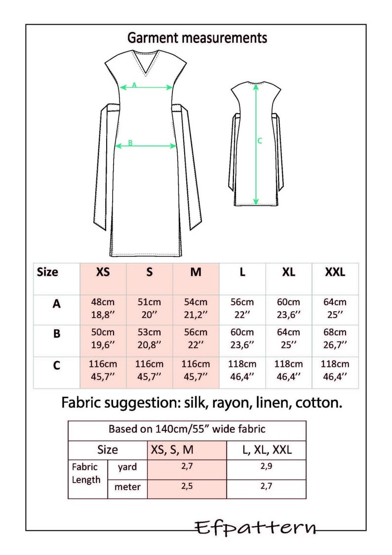 Tina Wrap Dress With Side Slits Sewing Pattern Instant PDF - Etsy