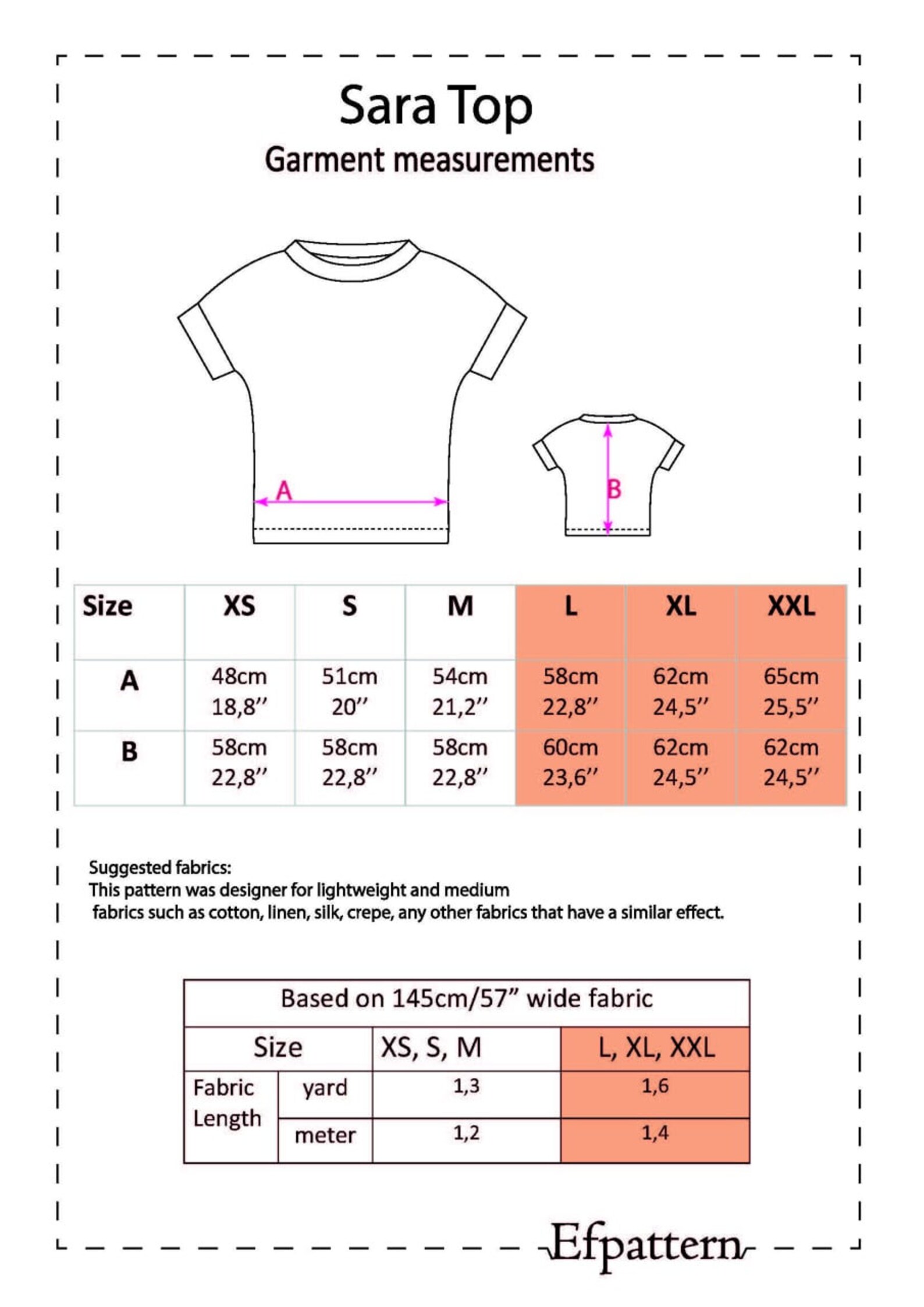 SARA Top With Collar Sewing Pattern Instant PDF Download - Etsy
