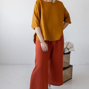 High Waist Culottes Sewing Pattern, Sizes L, XL and 2XL, Wide Leg Pants ...