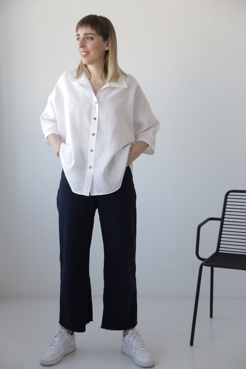 Oversized Women Shirt Sewing Pattern, Instant PDF Download - Sizes XS ...