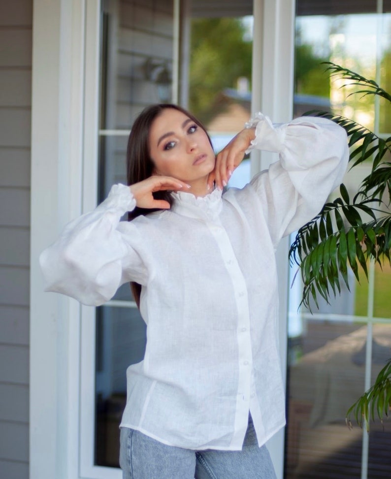 Victorian Blouse Sewing Pattern Instant PDF Download Ruffle - Etsy