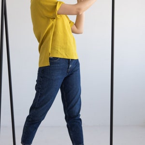 Boxy Top Sewing Pattern, Golda T-shirt With Side Slits Instant PDF ...