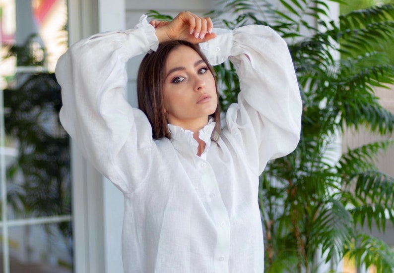 Victorian Shirt Sewing Pattern Instant PDF Download Ruffle - Etsy