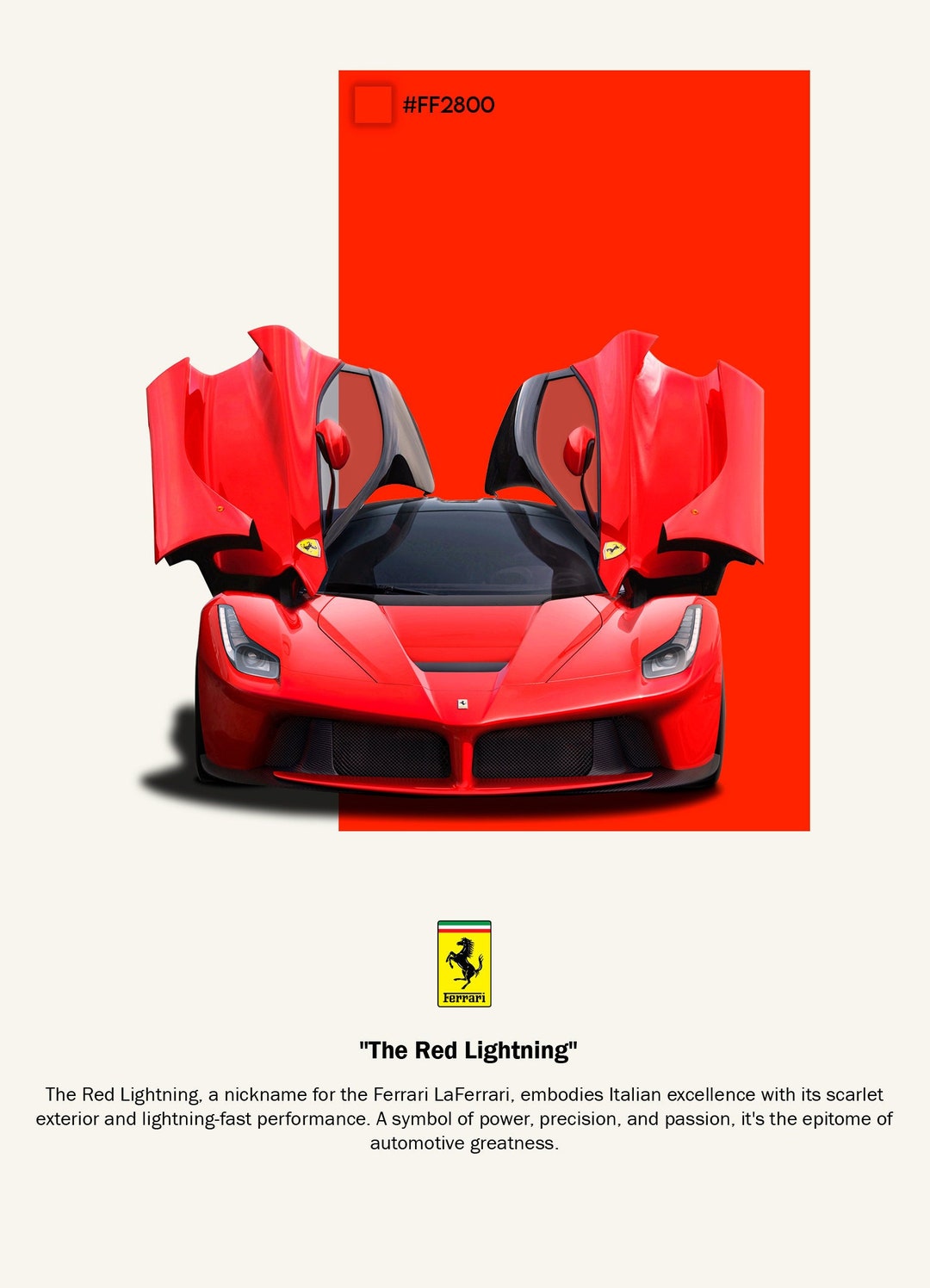 Ferrari Laferrari Poster - Etsy