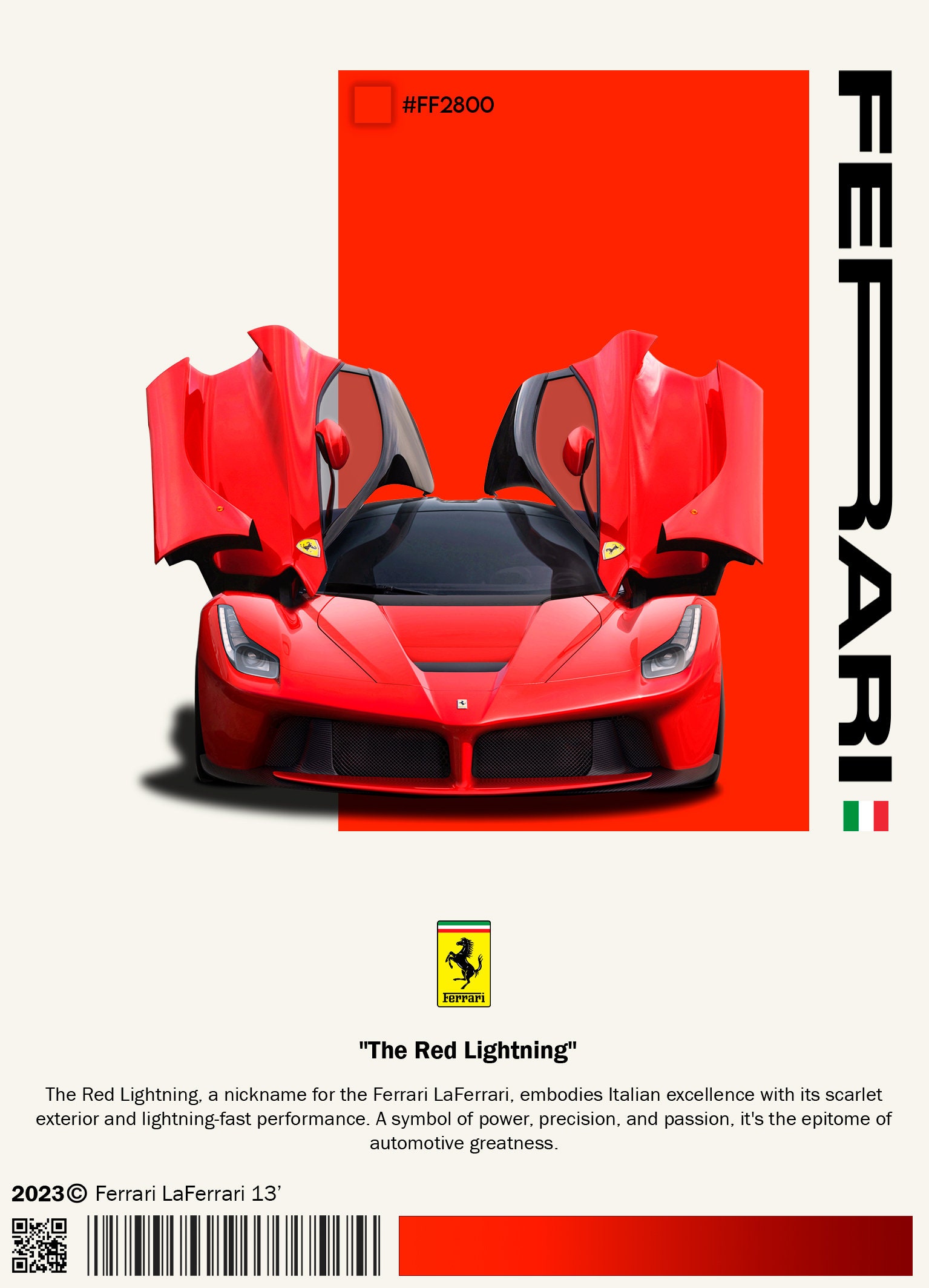 Ferrari Laferrari Poster - Etsy