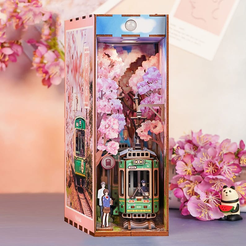 Sakura Book Corner Japan Book Nook DIY Book Corner DIY Bookend - Etsy