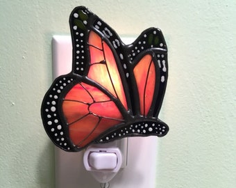 Stained Glass Night Light Handmade - Etsy