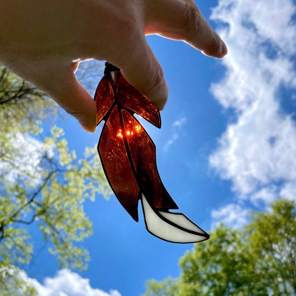 Glass Feather - Etsy