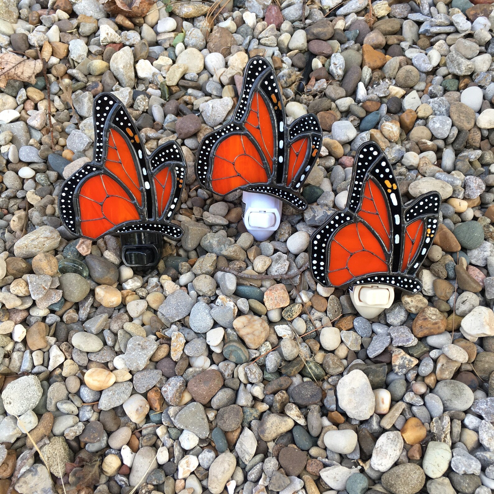 Stained Glass Monarch Butterfly Night Light With Choice of - Etsy