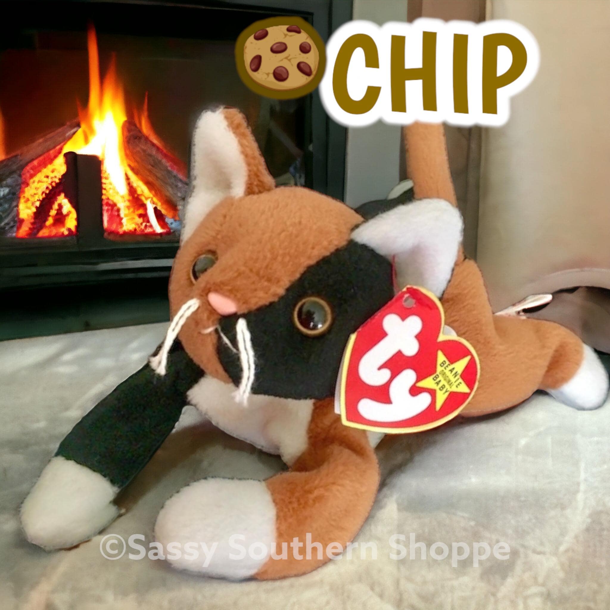 Ty BEANIE BABIES Kitty Cats Chip, Flip, Zip, Nip, Snip, Pounce, Prance ...