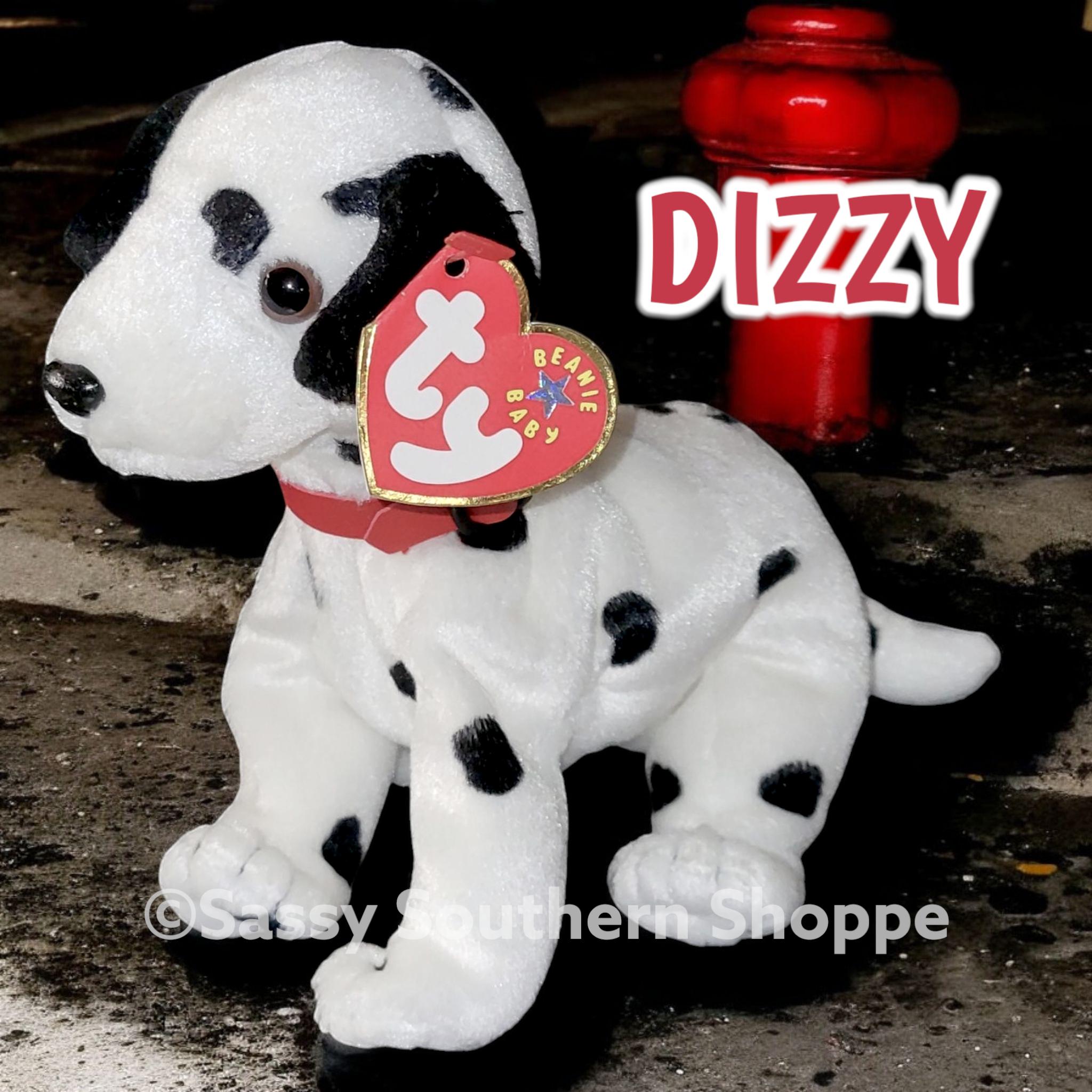 Ty BEANIE BABIES Dogs Frisbee, Badges, Sport, Fidget, Luke, Tiny, Kippy ...