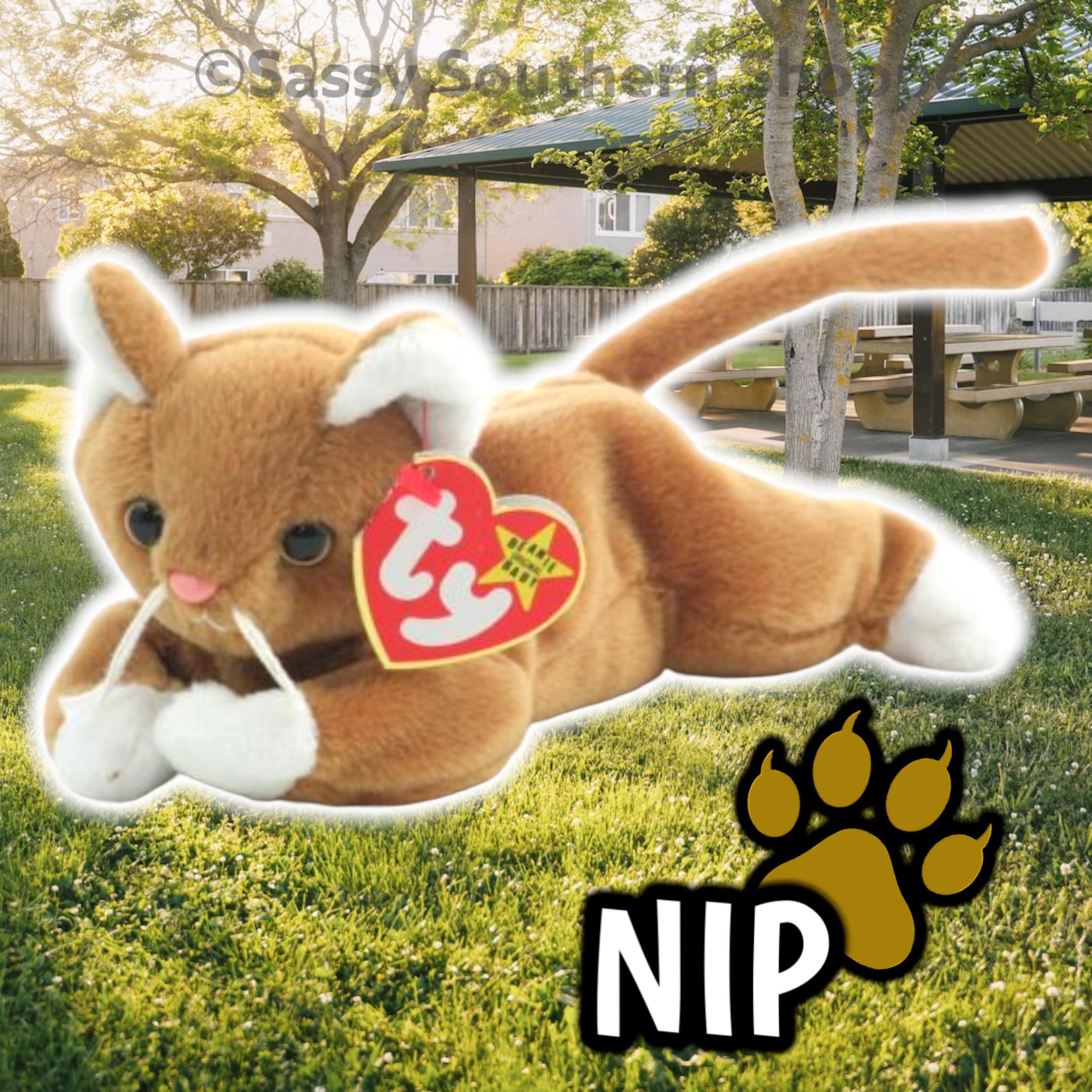 Ty BEANIE BABIES Kitty Cats Chip, Flip, Zip, Nip, Snip, Pounce, Prance ...