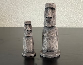 Concrete Moai Easter Island Head, Home Décor Statue Sculpture, Polynesia Cement Moai Head, Ahu ...
