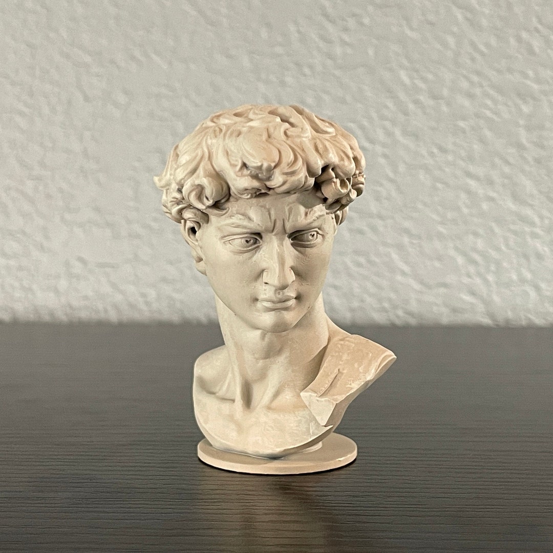 Michelangelo's David Bust, Renaissance Statue Replica - UV Resin Statue ...