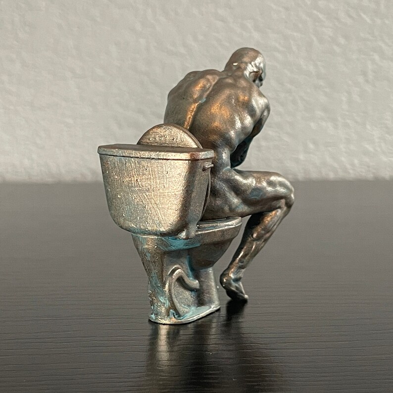 The Thinker Toilet Edition - Etsy